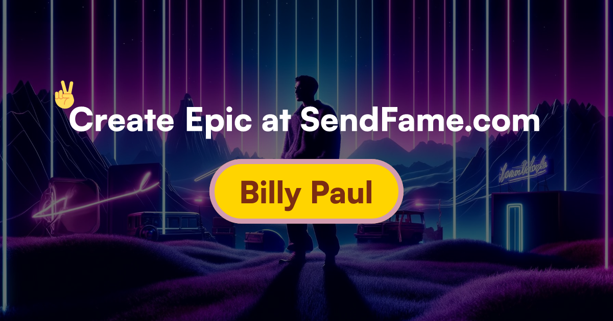 Billy Paul AI Video Generator - SendFame