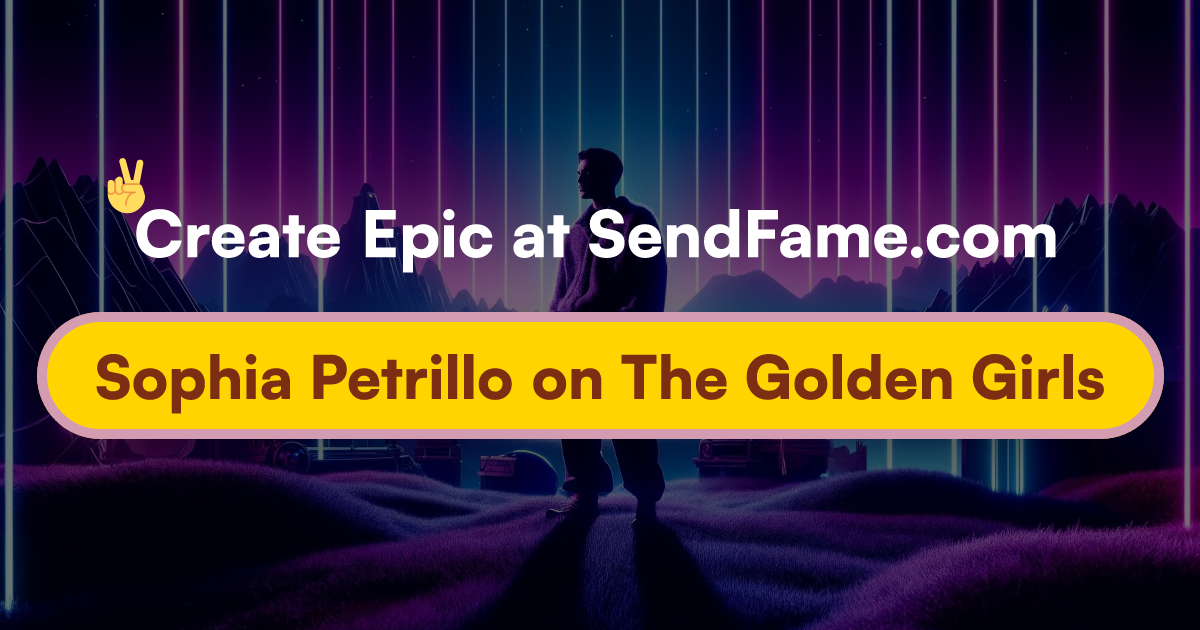 Sophia Petrillo on The Golden Girls AI Voice - Text to Speech with Video Generation