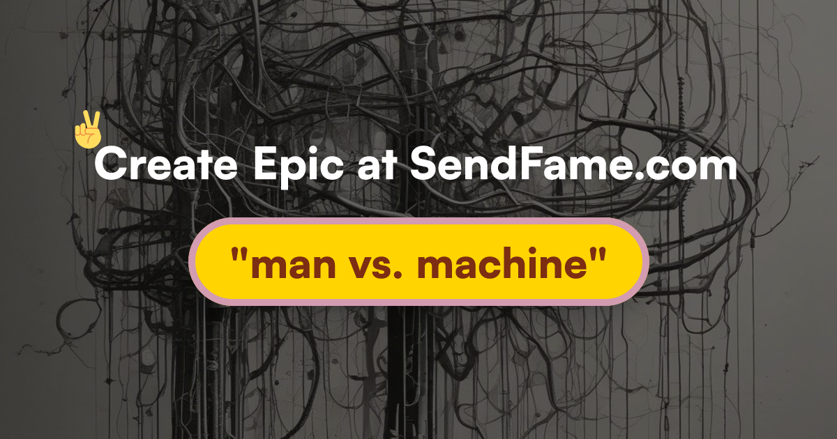 "man vs. machine" | AI Music Generator Studio by SendFame
