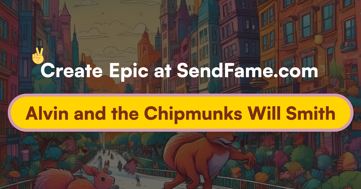 Alvin and the Chipmunks Will Smith | AI Music Generator Studio by SendFame