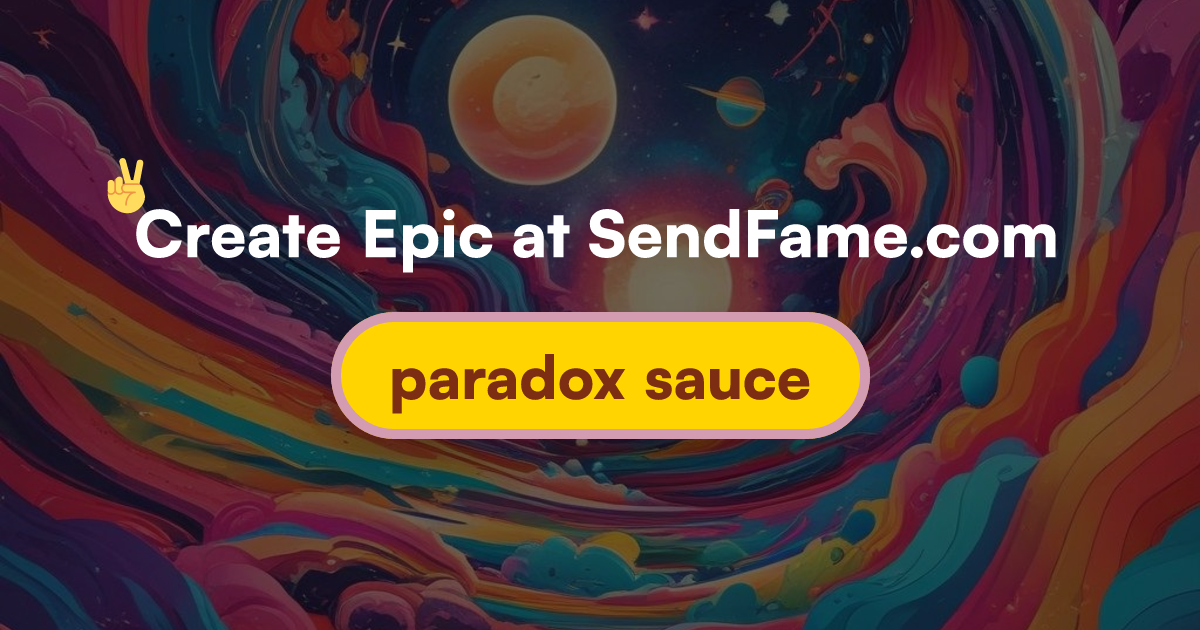 paradox sauce | AI Music Generator Studio by SendFame