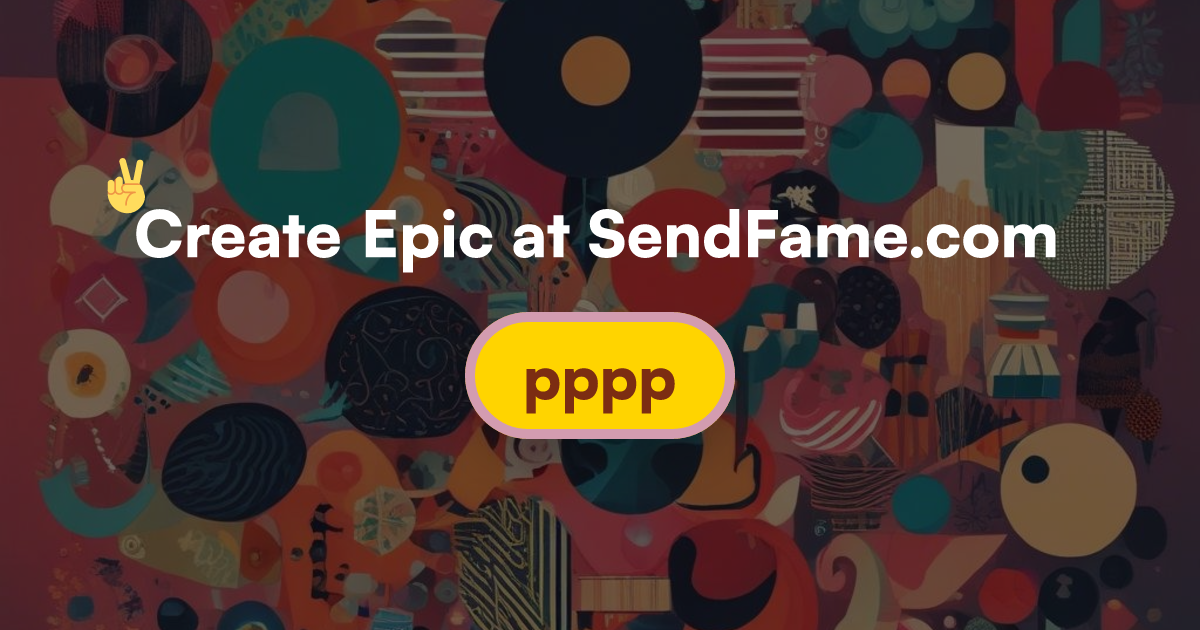 pppp | AI Music Generator Studio by SendFame