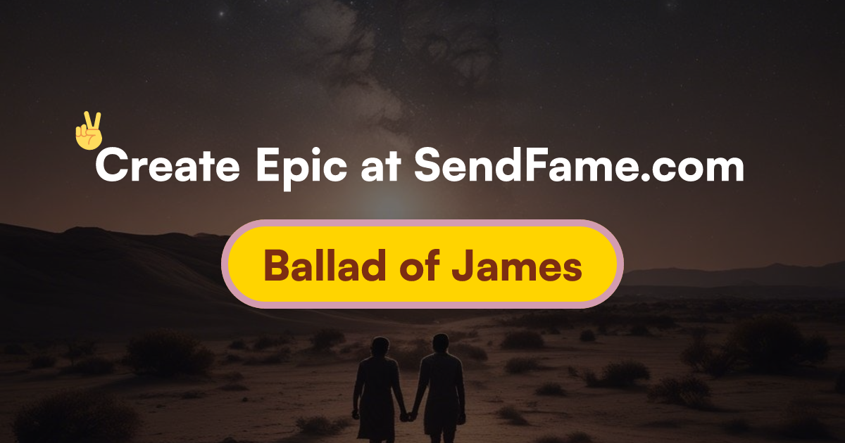 Ballad of James | AI Music Generator Studio by SendFame