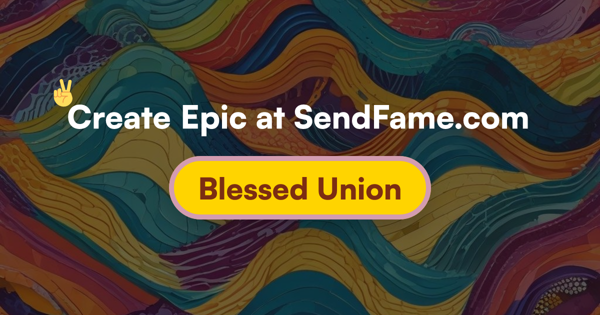 Blessed Union | AI Music Generator Studio by SendFame
