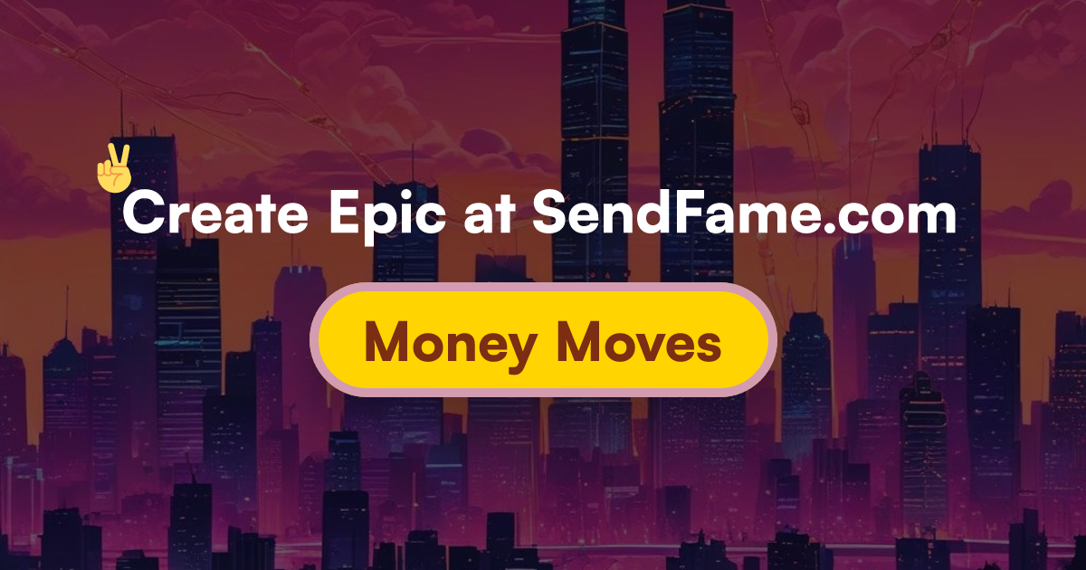 Money Moves | AI Music Generator Studio by SendFame