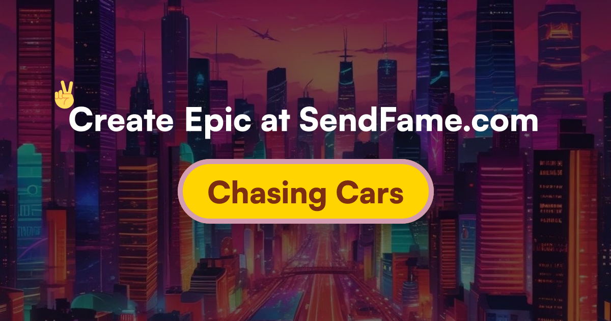 Chasing Cars | AI Music Generator Studio by SendFame