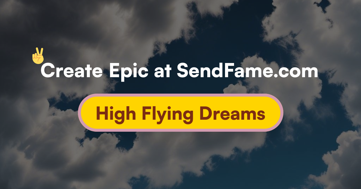 High Flying Dreams | AI Music Generator Studio by SendFame