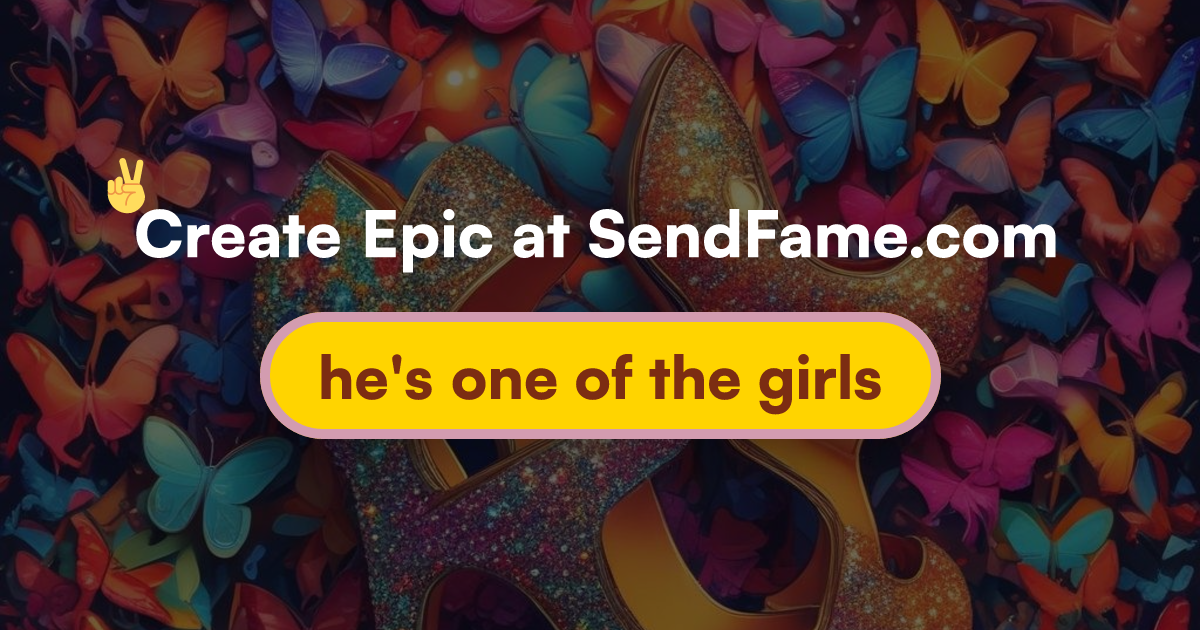 he's one of the girls | AI Music Generator Studio by SendFame
