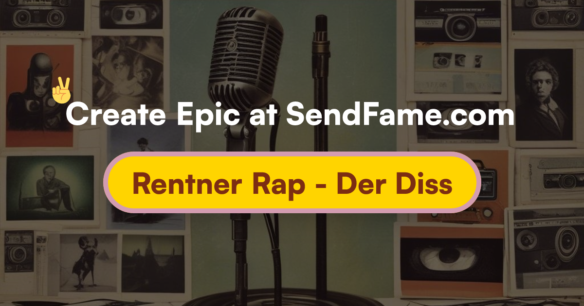 Rentner Rap - Der Diss | AI Music Generator Studio by SendFame