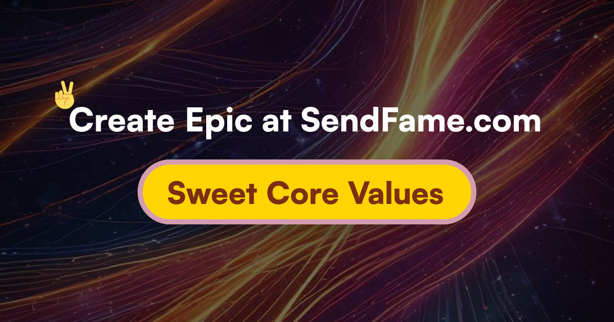 Sweet Core Values | AI Music Generator Studio by SendFame