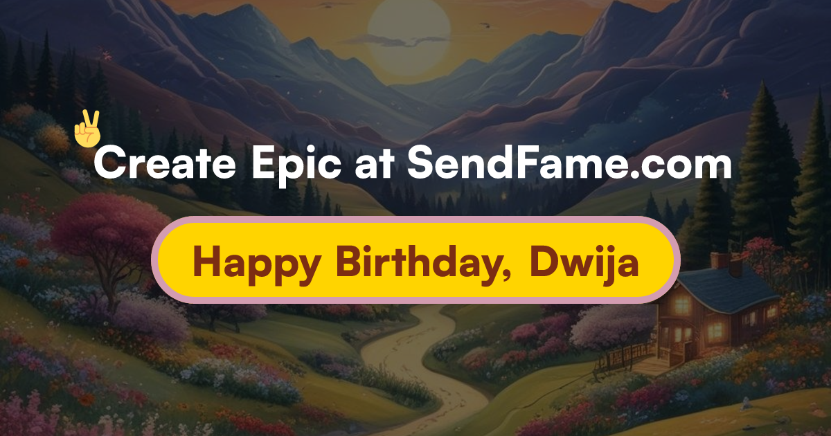 Happy Birthday, Dwija | AI Music Generator Studio by SendFame