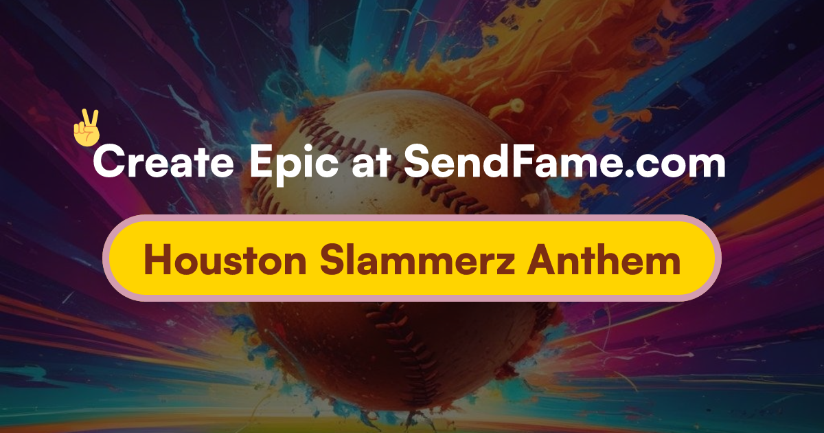 Houston Slammerz Anthem | AI Music Generator Studio by SendFame