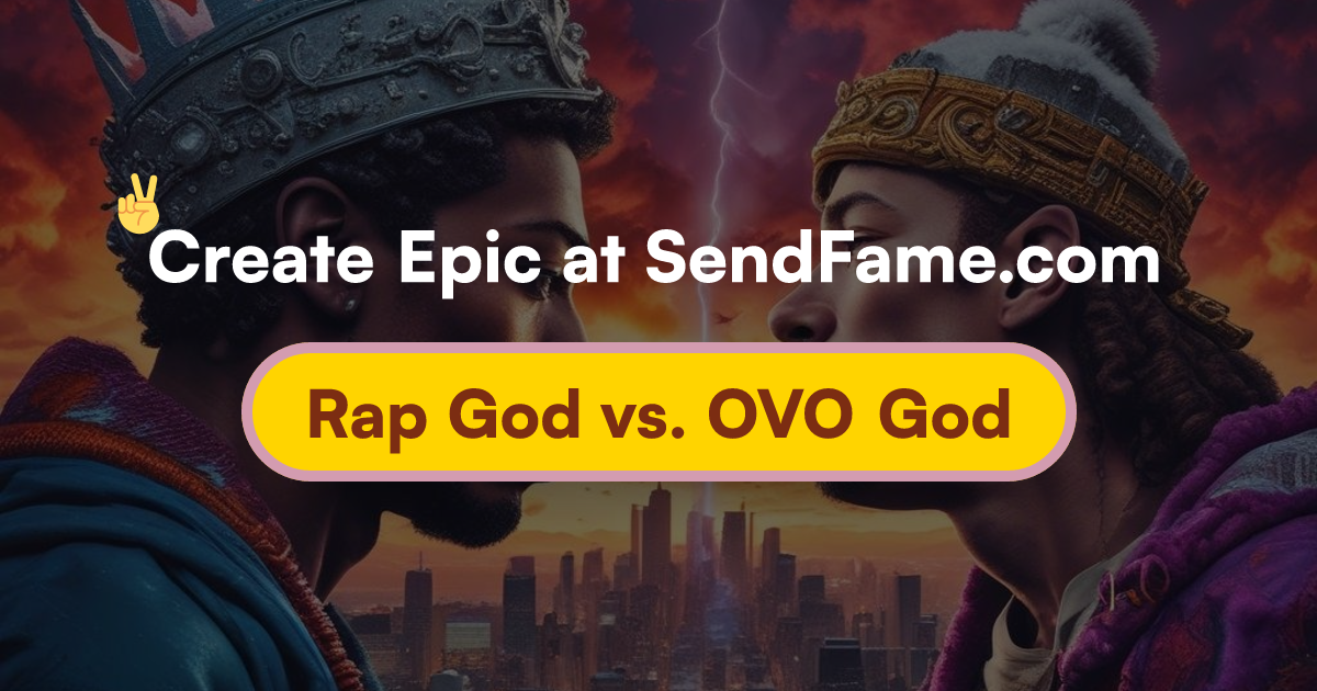 Rap God vs. OVO God | AI Music Generator Studio by SendFame