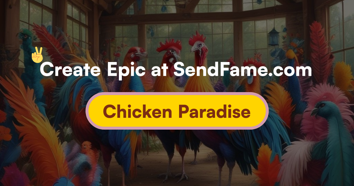Chicken Paradise | AI Music Generator Studio by SendFame