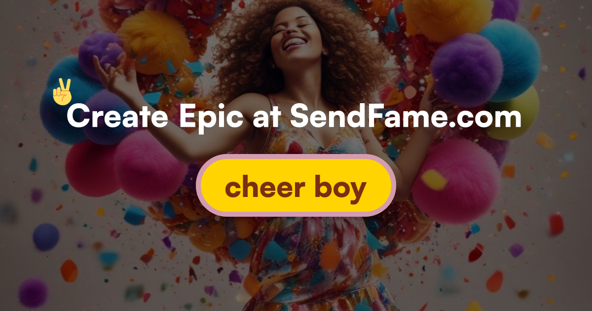 cheer boy | AI Music Generator Studio by SendFame