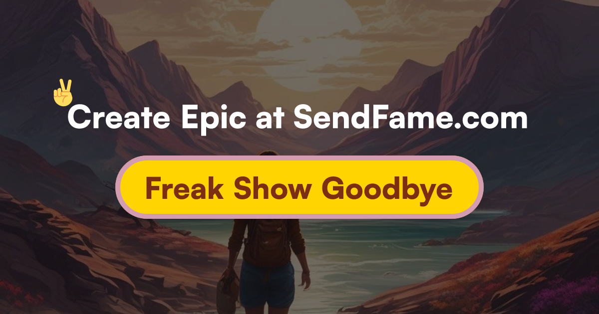 Freak Show Goodbye | AI Music Generator Studio by SendFame
