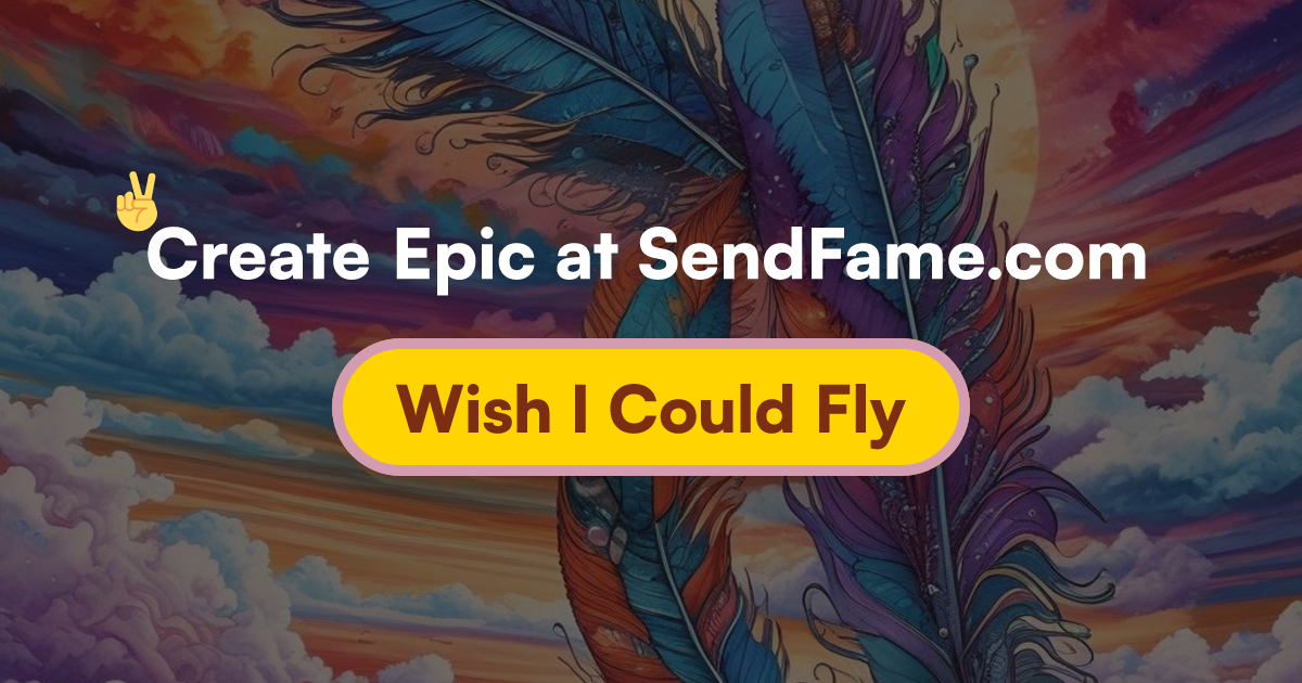Wish I Could Fly | AI Music Generator Studio by SendFame
