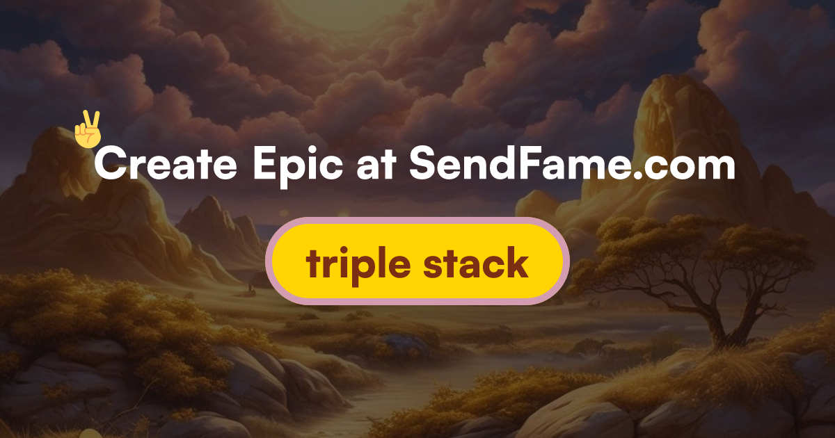 triple stack | AI Music Generator Studio by SendFame
