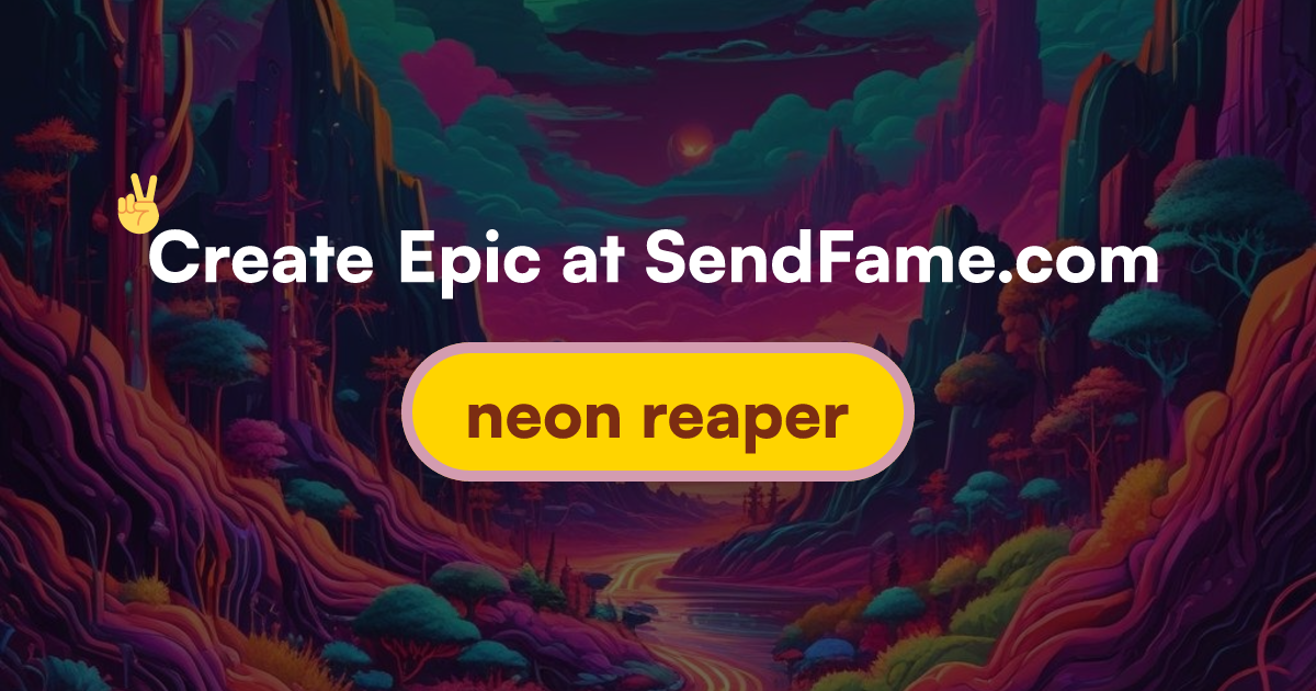 neon reaper | AI Music Generator Studio by SendFame