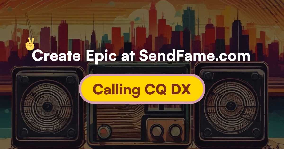 Calling CQ DX | AI Music Generator Studio by SendFame