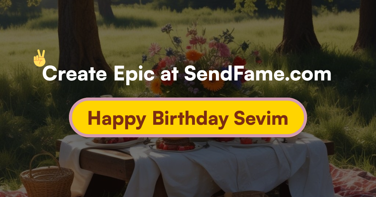 Happy Birthday Sevim | AI Music Generator Studio by SendFame