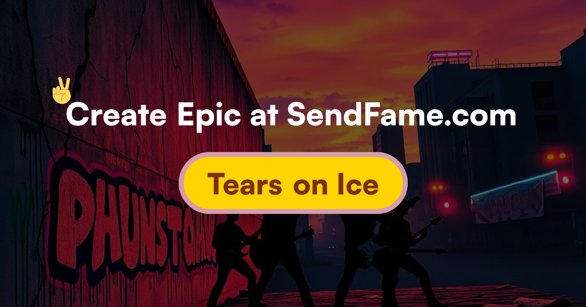 Tears on Ice | AI Music Generator Studio by SendFame