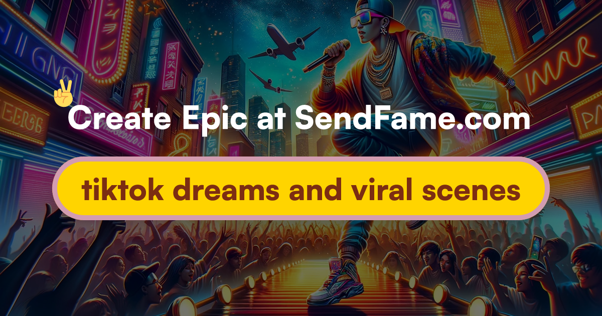 tiktok dreams and viral scenes | AI Music Generator Studio by SendFame