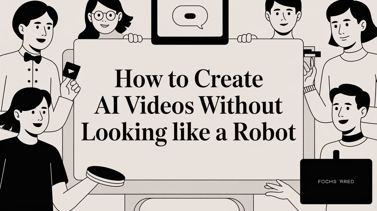 How to Create AI Videos Without Looking Like a Robot